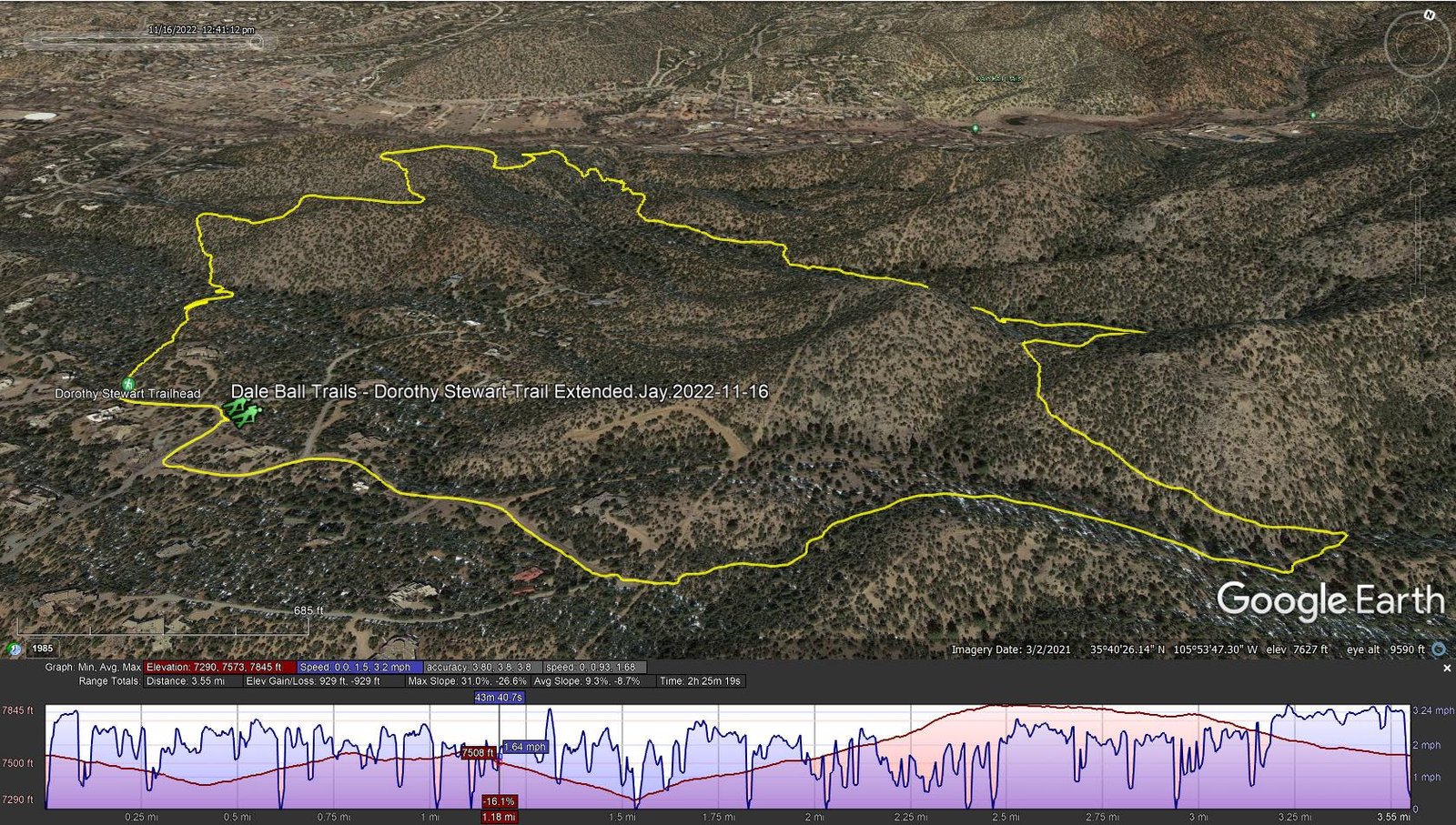 Dale Ball Trails – Dorothy Stewart Trail Extended – 11/16/2022 - Hiking ...